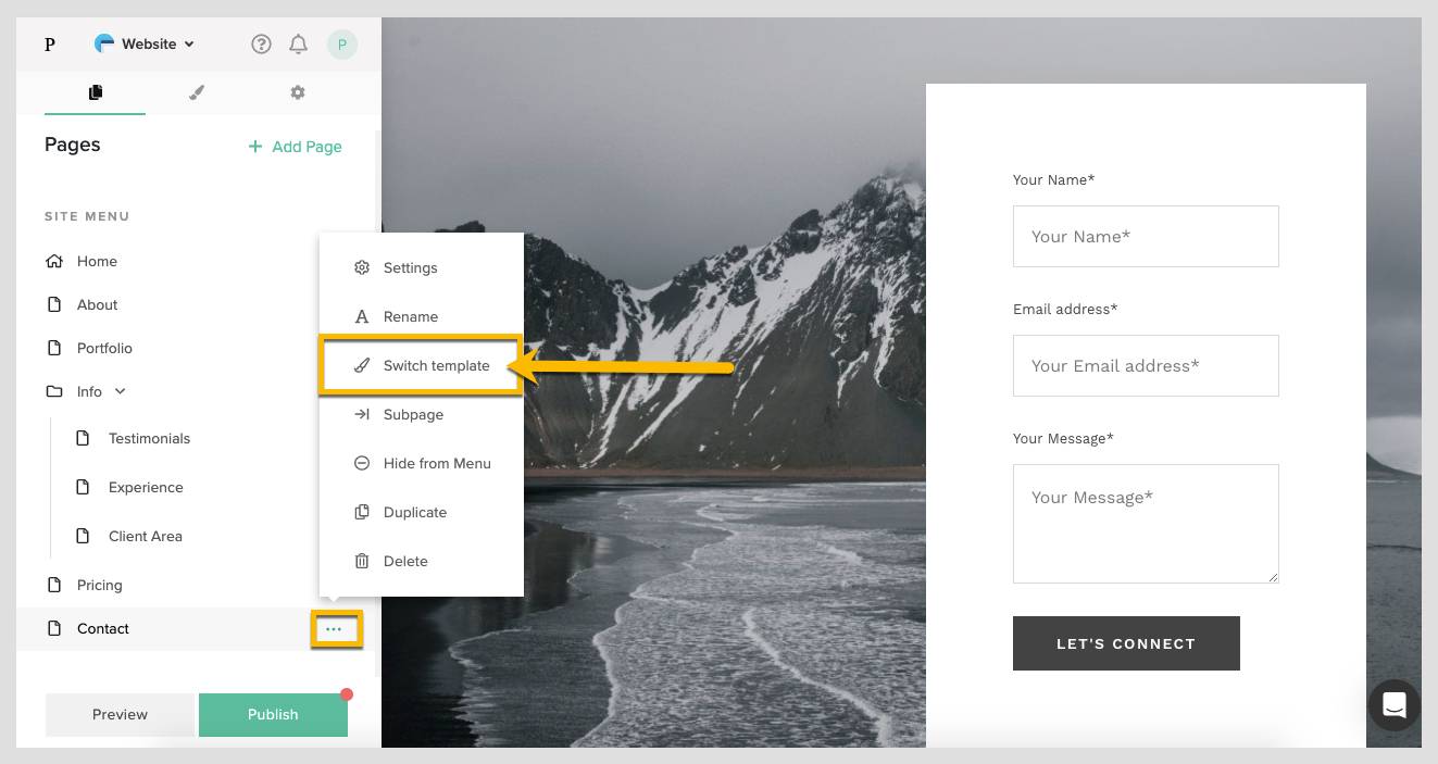 Adding A Contact Form To Your Pixieset Website Pixieset Help Center 