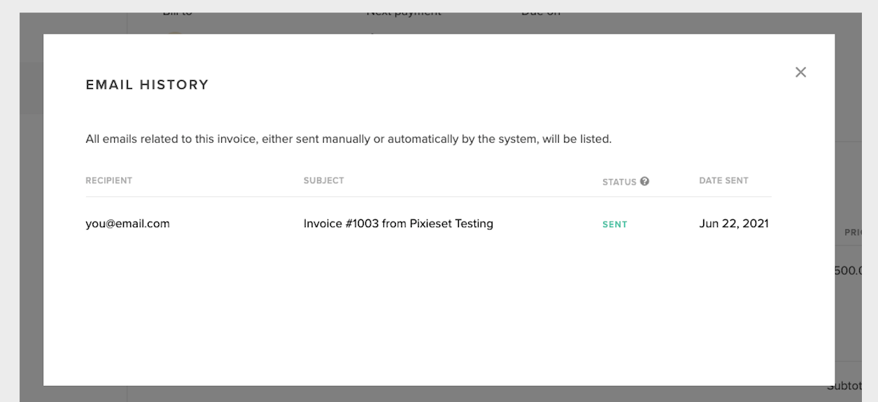 How do I check the email history of a session or document? – Pixieset ...