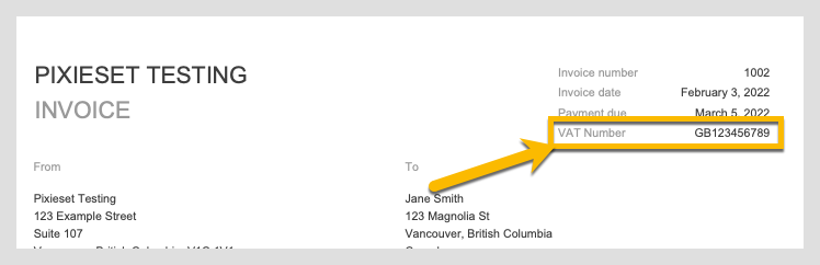 Where can I add custom business information to my invoice header ...