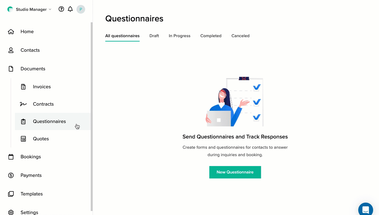 Creating and Sending a Questionnaire – Pixieset - Help Center