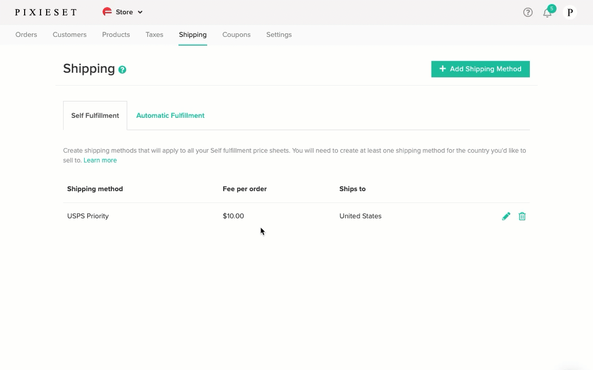 Can I offer a pickup shipping option? – Pixieset - Help Center
