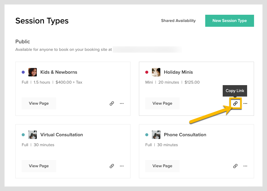 Creating Mini Sessions – Pixieset - Help Center