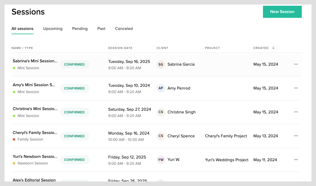 Getting Started with Booking & Scheduling – Pixieset - Help Center