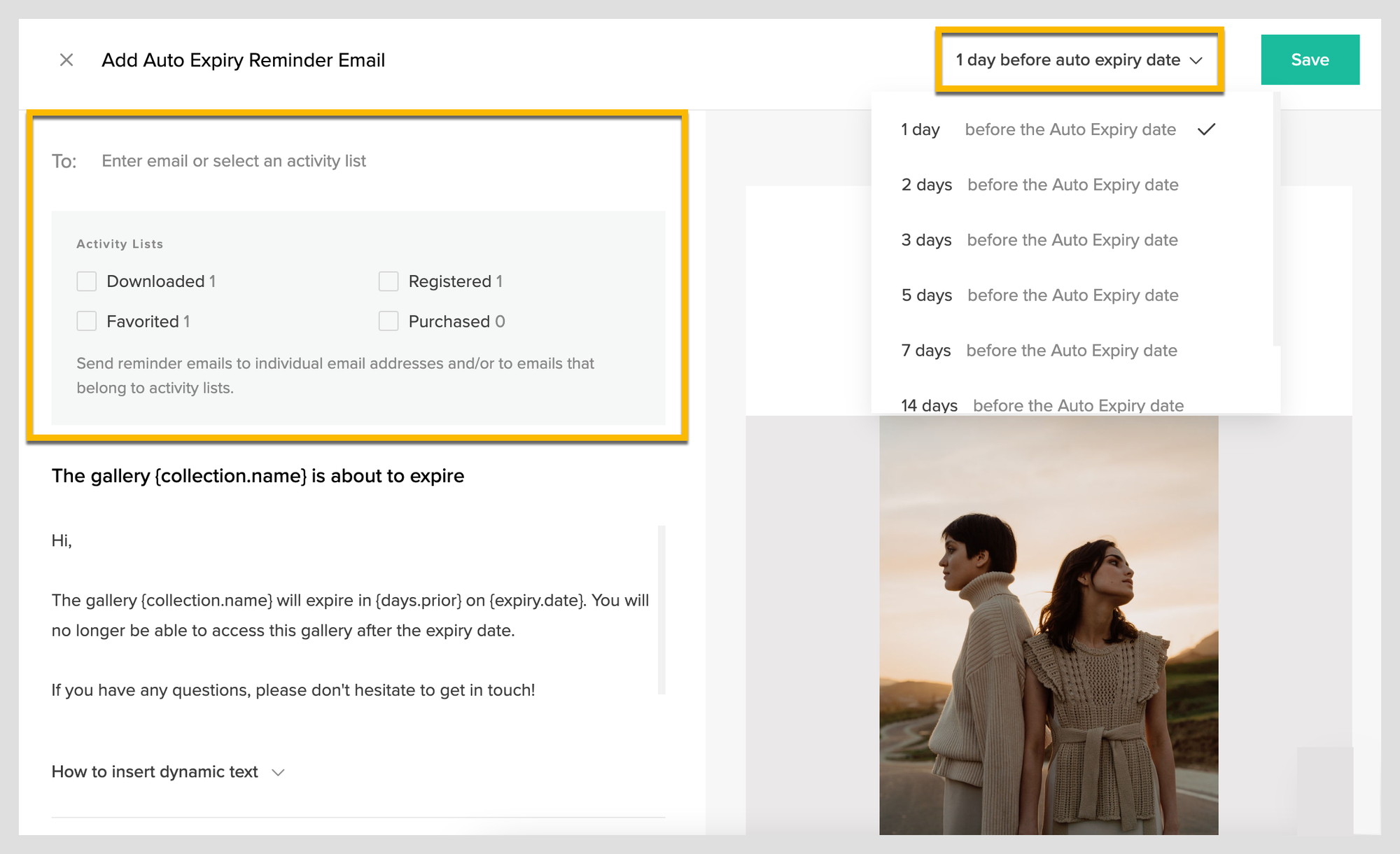 How do I send automated expiry reminder emails to my clients ...