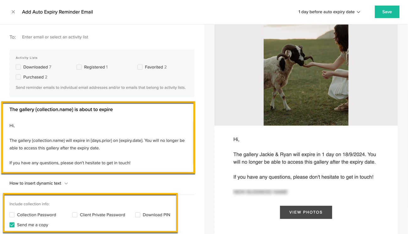 How do I send automated expiry reminder emails to my clients ...