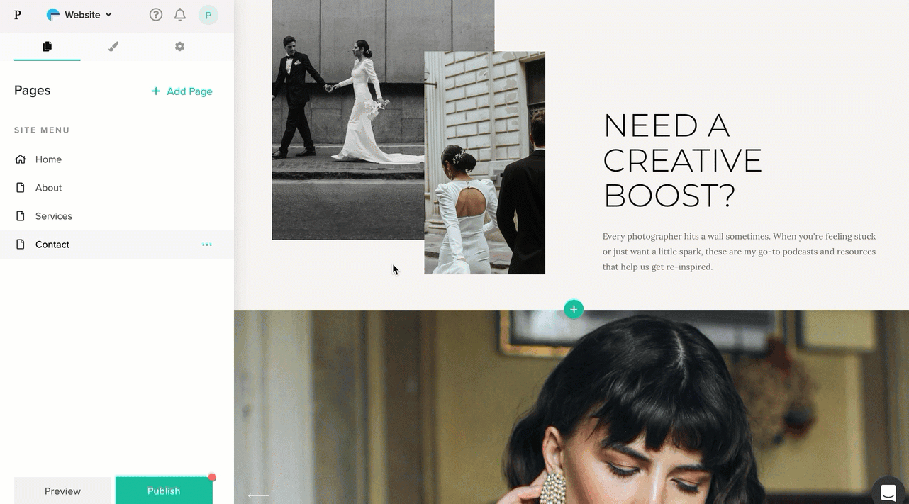Adding a custom embed code block – Pixieset - Help Center