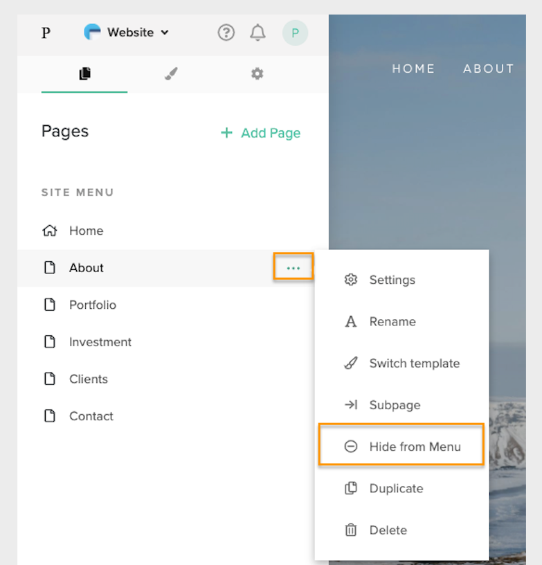Customizing your Website's menu and header – Pixieset - Help Center