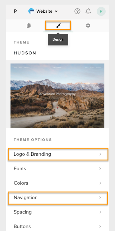 Customizing your Website's menu and header – Pixieset - Help Center