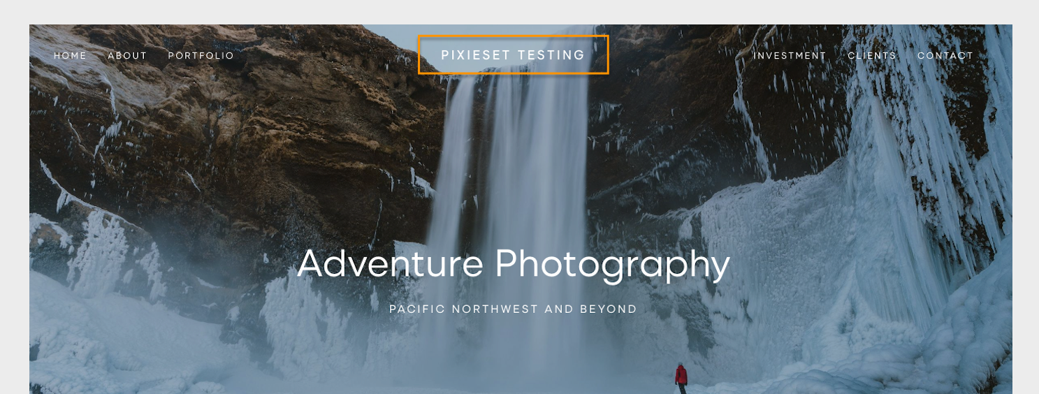 Customizing your Website's menu and header – Pixieset - Help Center